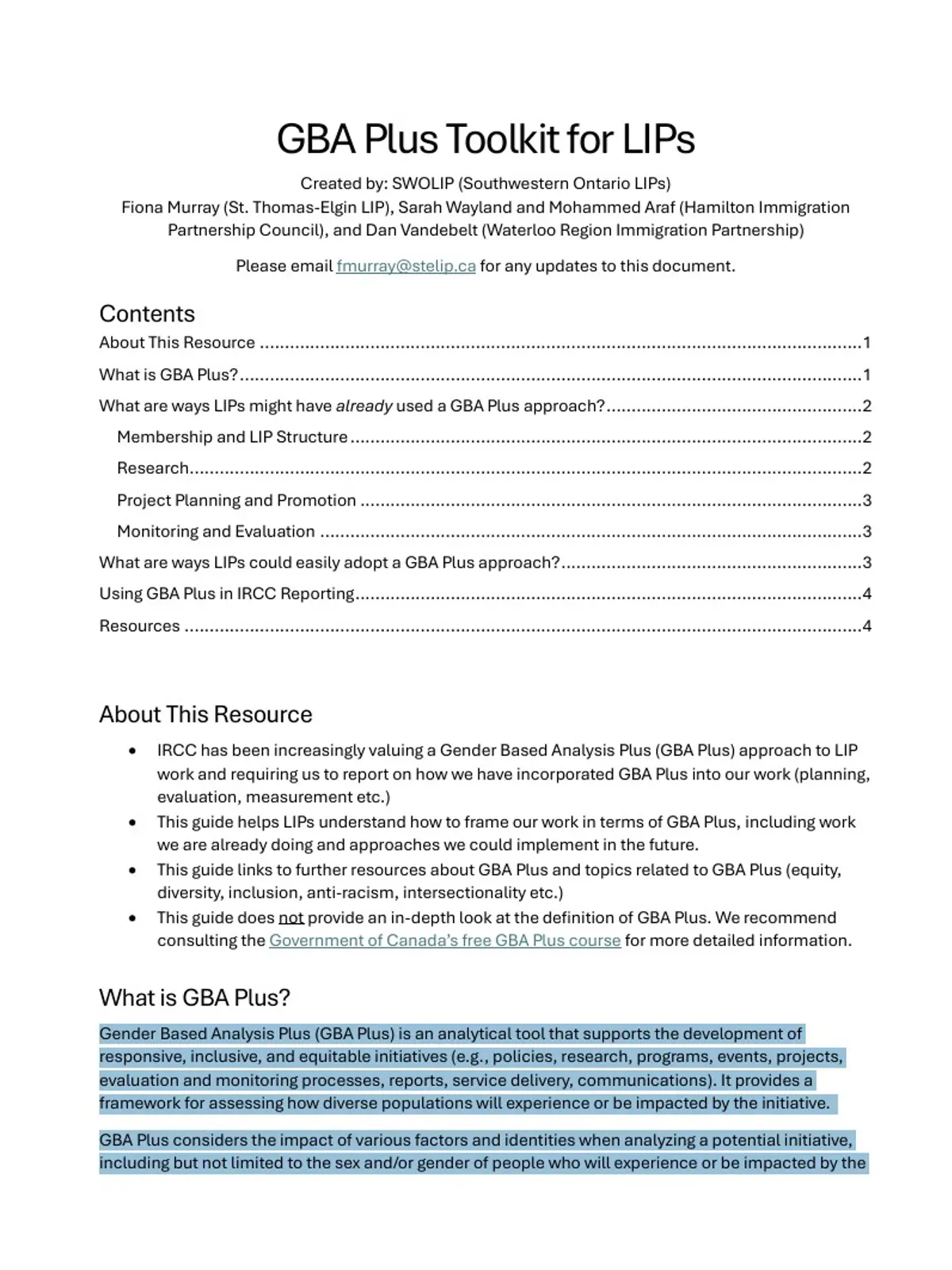 Toolkits & Resources | Immigration Waterloo Region